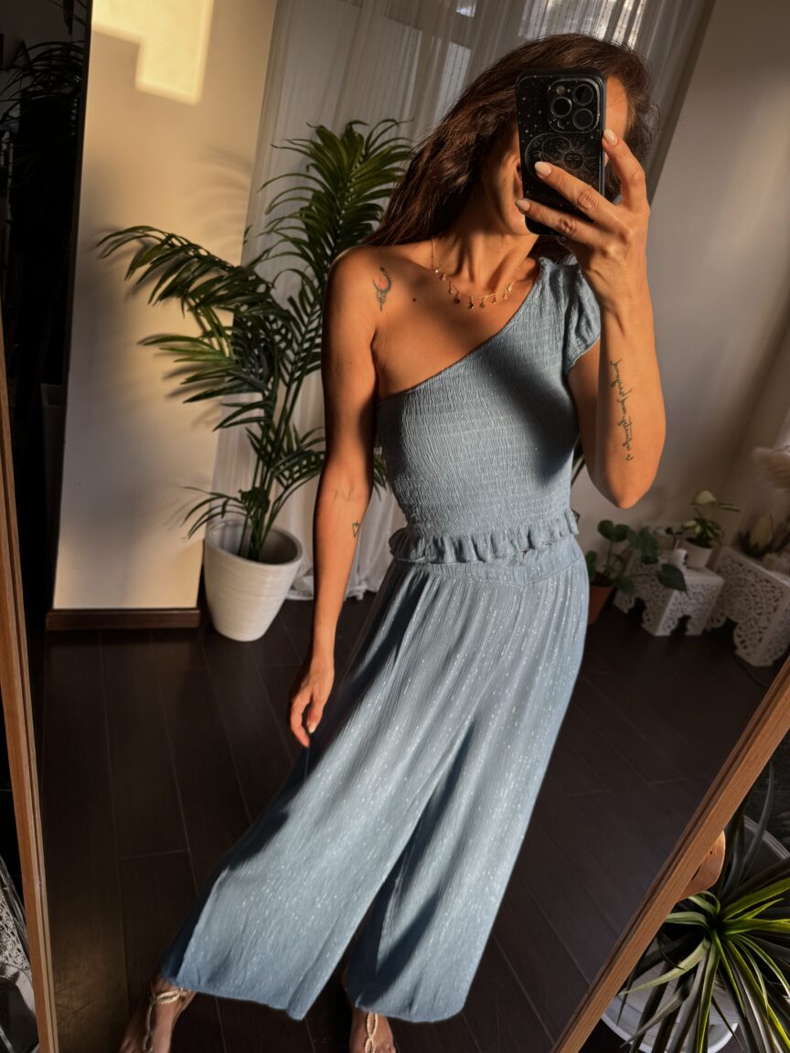 TOP AZUL SHINE - Alabama Shop